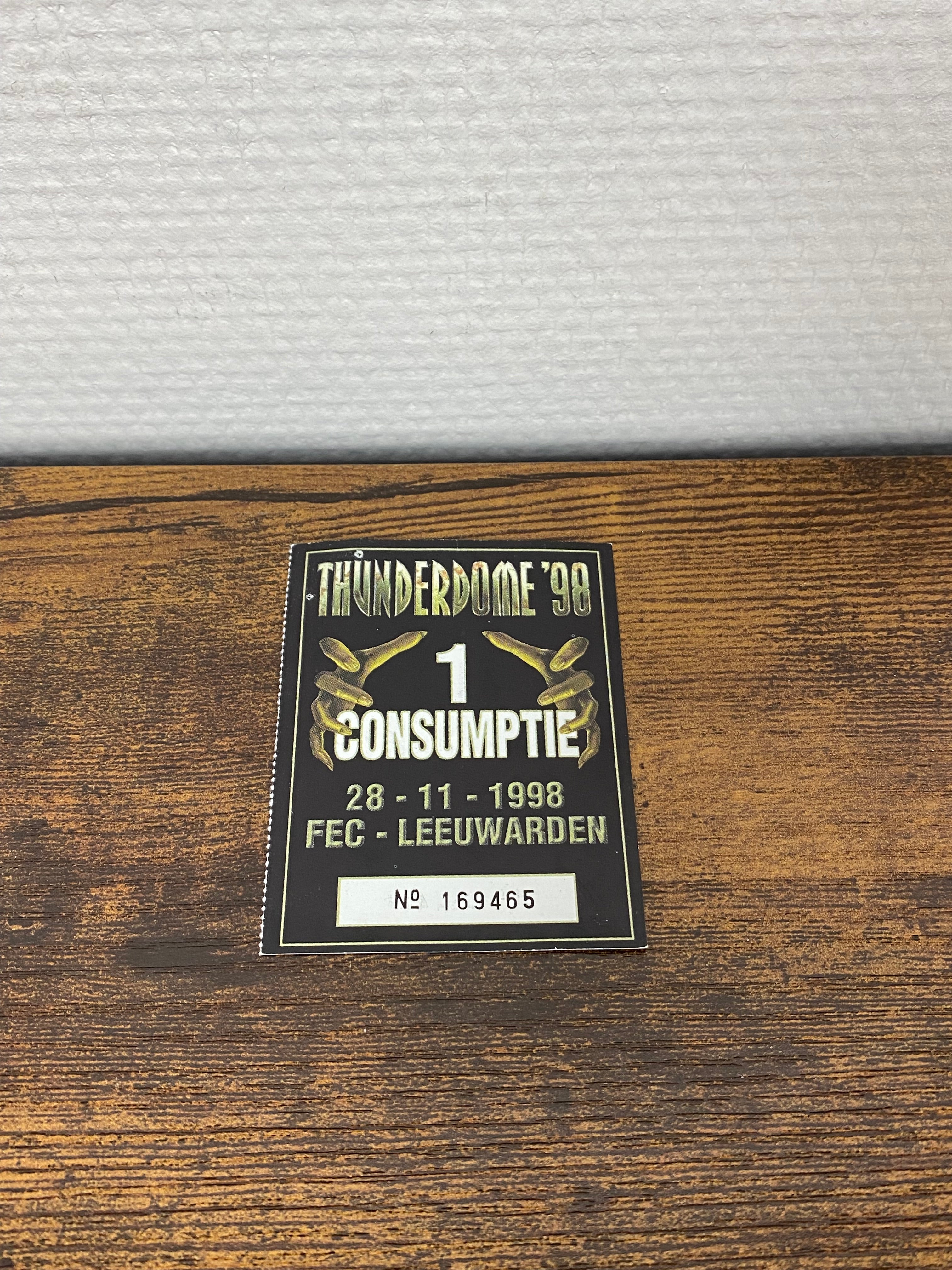 Thunderdome '98 Drink Voucher